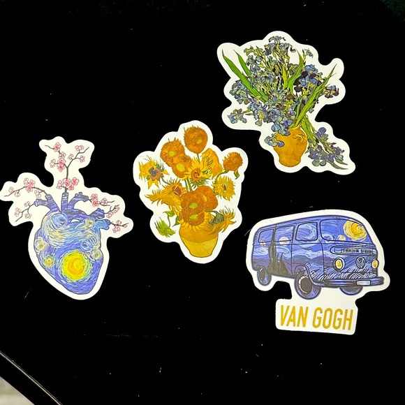 None | Other | Pack Of 4 Van Gogh Vinyl Stickers Multi Colors | Poshmark